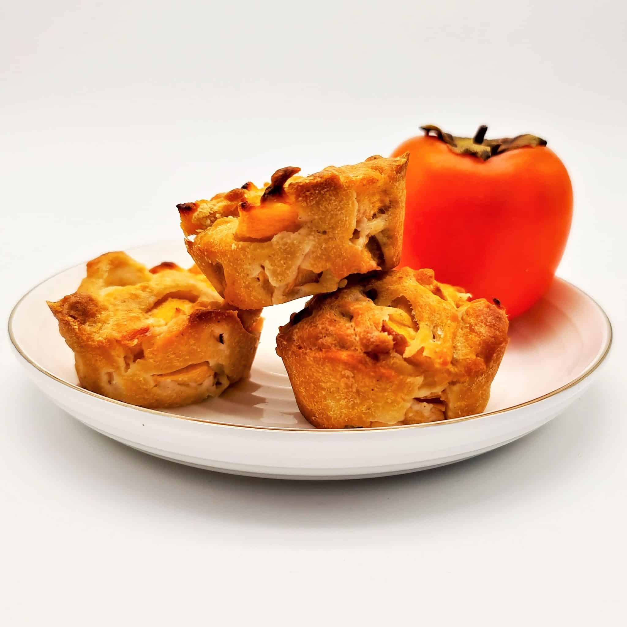 Petits gateaux au kaki - DME Bébé
