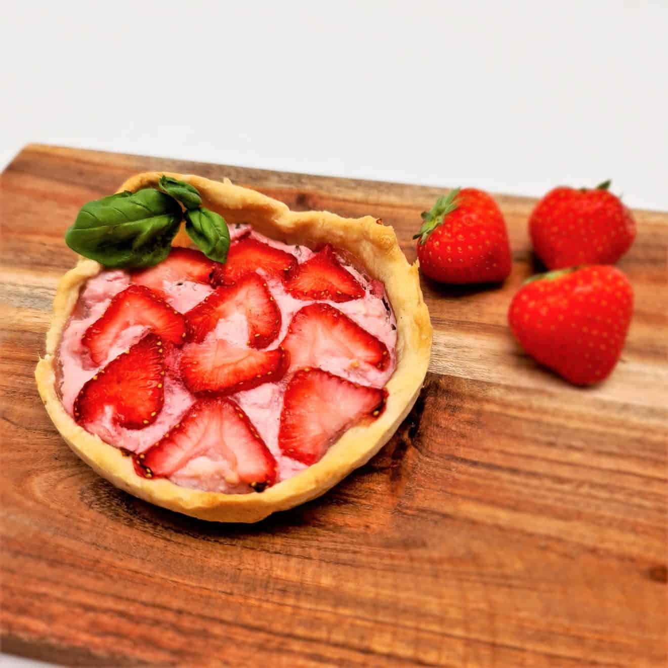 Tartelette fraise ricotta basilic - DME Bébé