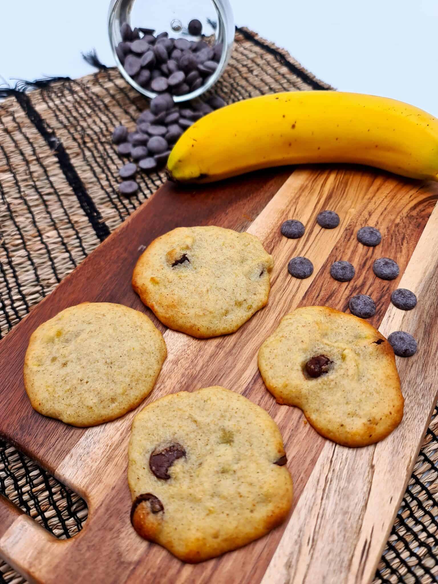 Biscuits banane et pépites de chocolat - DME Bébé